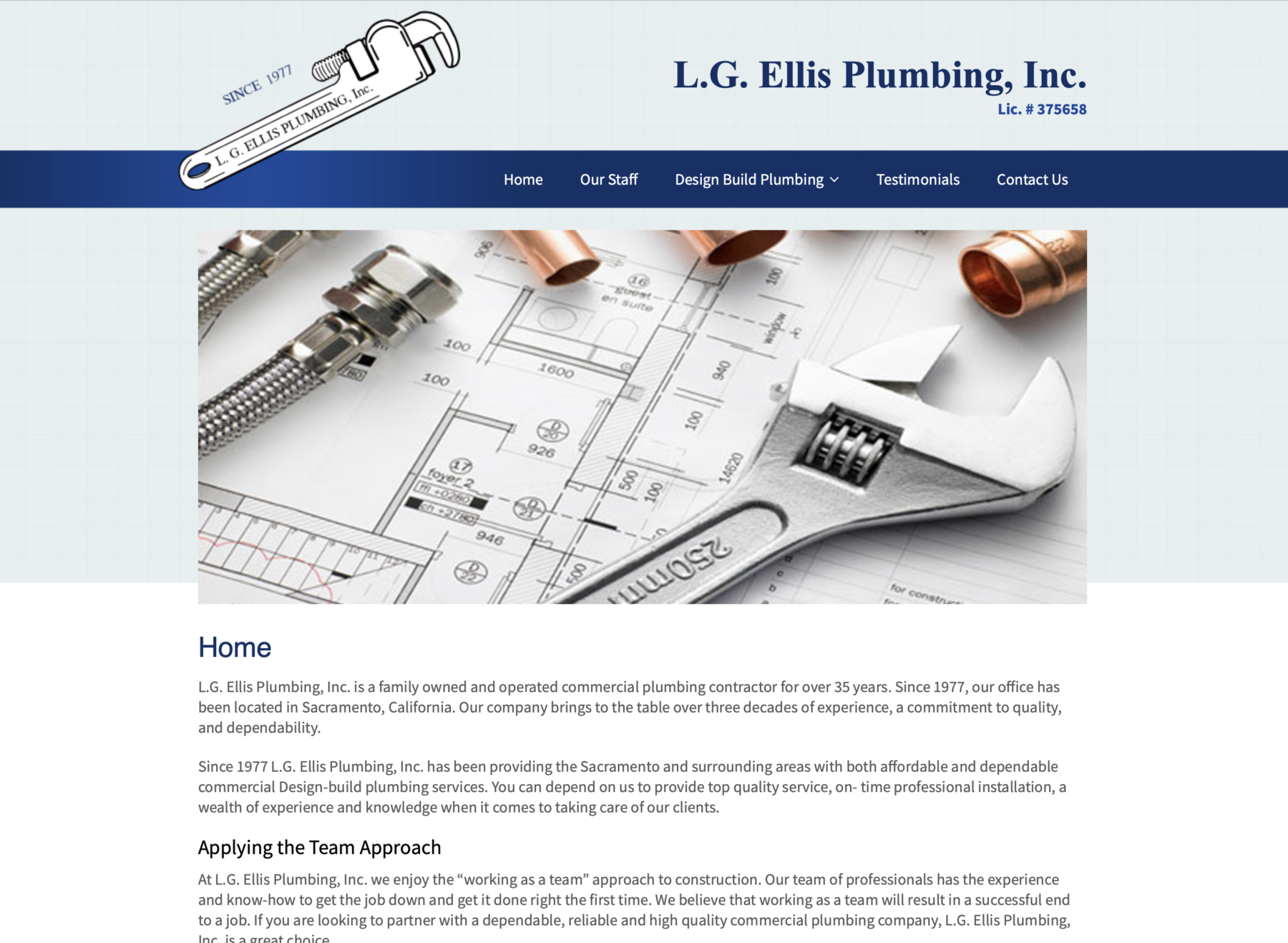 L.G. Ellis Plumbing - DeKreek Construction